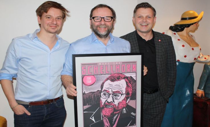 Ein echtes SBÄM-Poster für Sepp Schellhorn