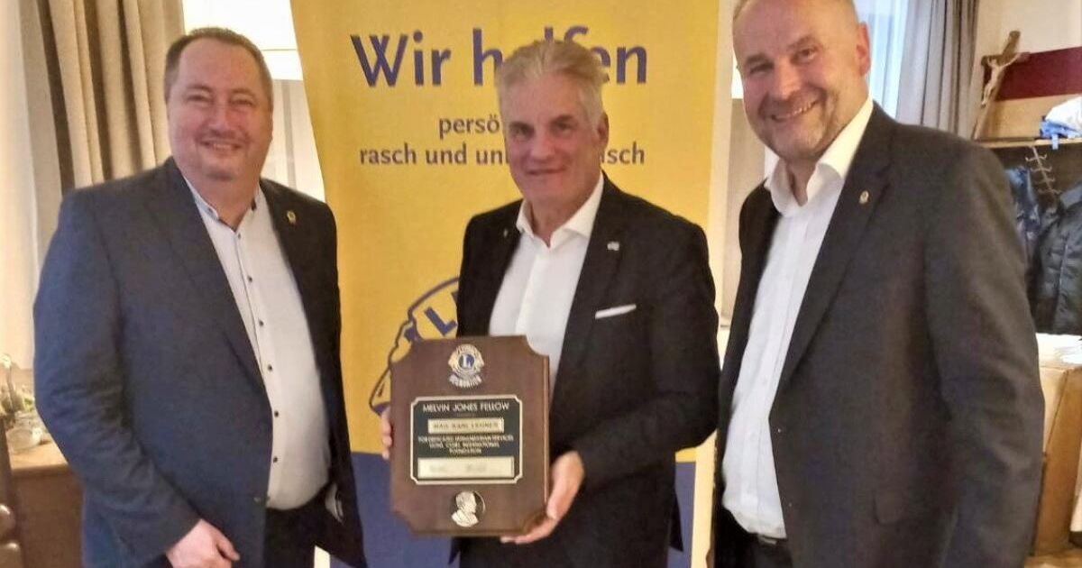 Höchste Lions-Auszeichnung für Karl Lehner