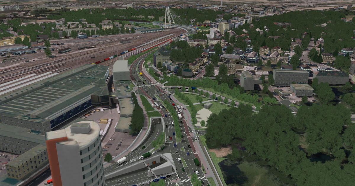 Menschenkette gegen A26 im Linzer Bahnhofsviertel