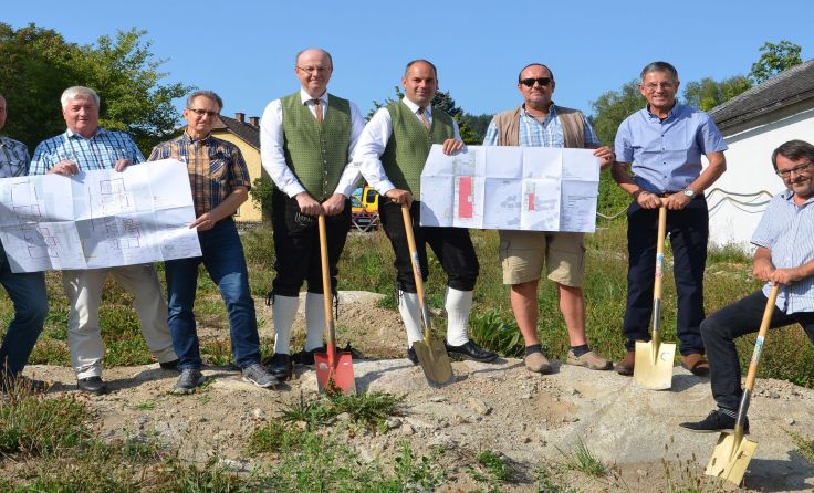Endlich Baubeginn für neues Amtshaus und Musikheim in Lasberg