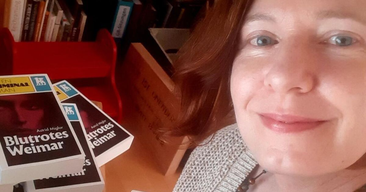 Miglar stellt ihren Krimi "Blutrotes Weimar" vor