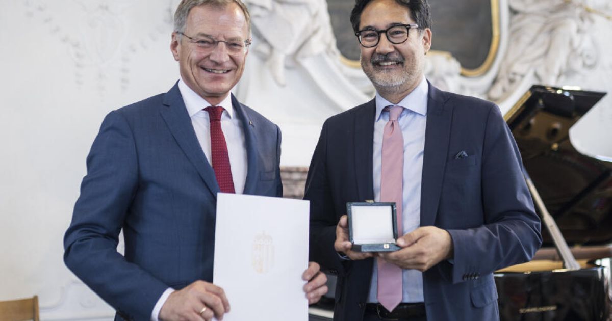 Rico Gulda mit Kulturehrenzeichen in Silber ausgezeichnet