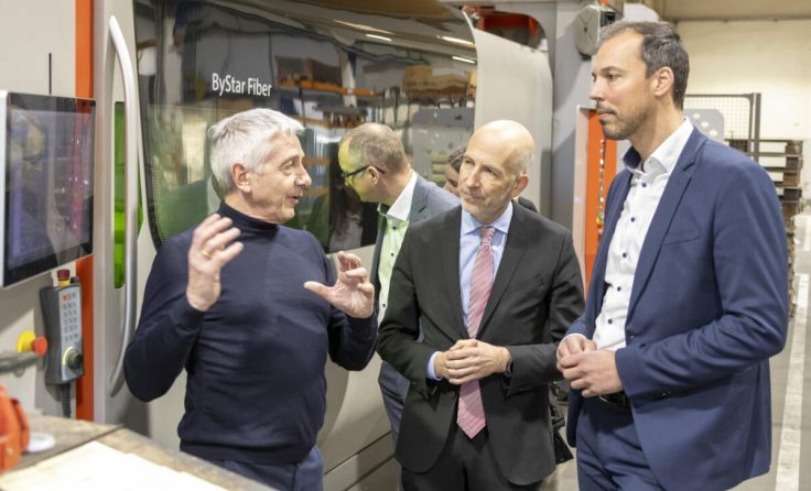 Wirtschaftsminister Kocher besuchte Pichler Betrieb