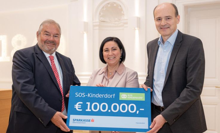 Sparkasse OÖ spendet 100.000 Euro für Erneuerung des SOS-Kinderdorfs ...
