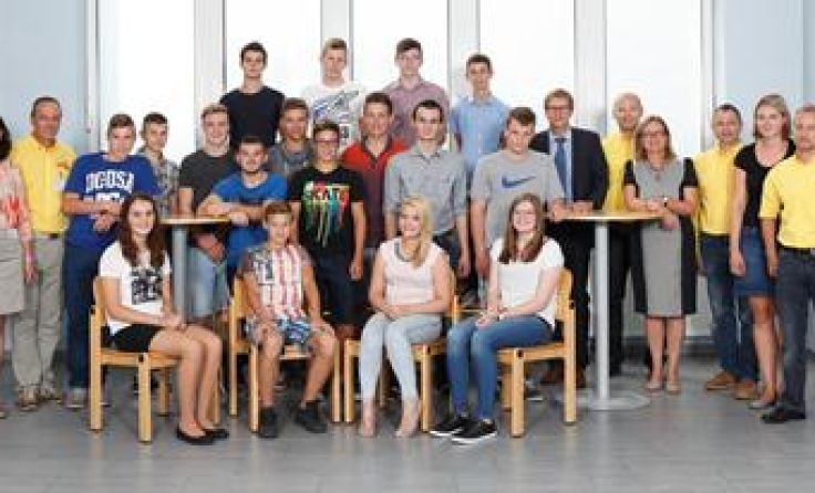 Lehrlinge am ersten Arbeitstag begrüßt