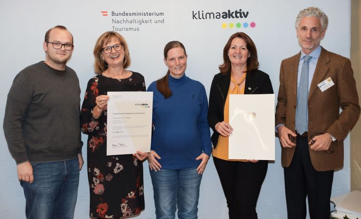 klimaaktiv-Auszeichnung für das Haus der Familie Uitz in Brand