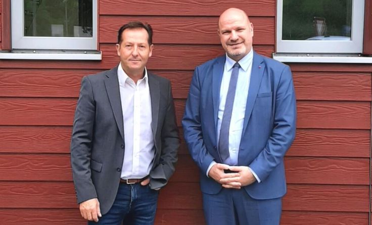 Landtagspräsident Peter Binder zu Besuch bei Bürgermeister Kurt Pawluk ...