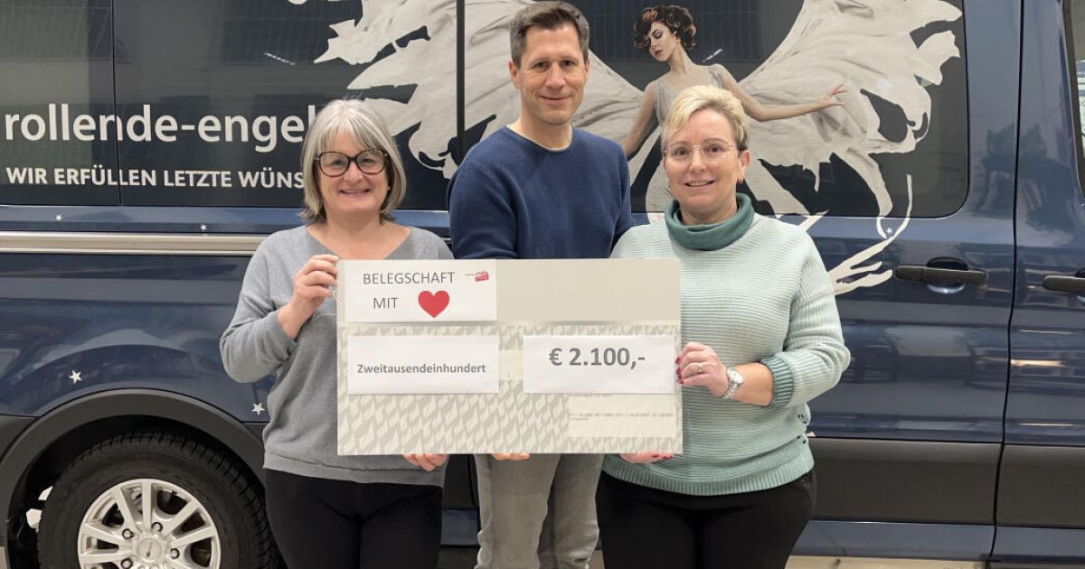 Eurothermen-Mitarbeiter spenden an Rollende Engel