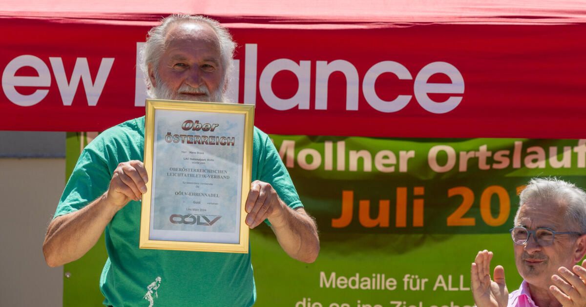Goldenes Ehrenzeichen für Mollner Lauflegende