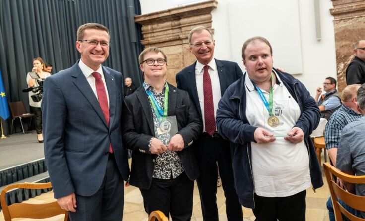 Landeshauptmann ehrte Special Olympics Teilnehmer aus Wartberg