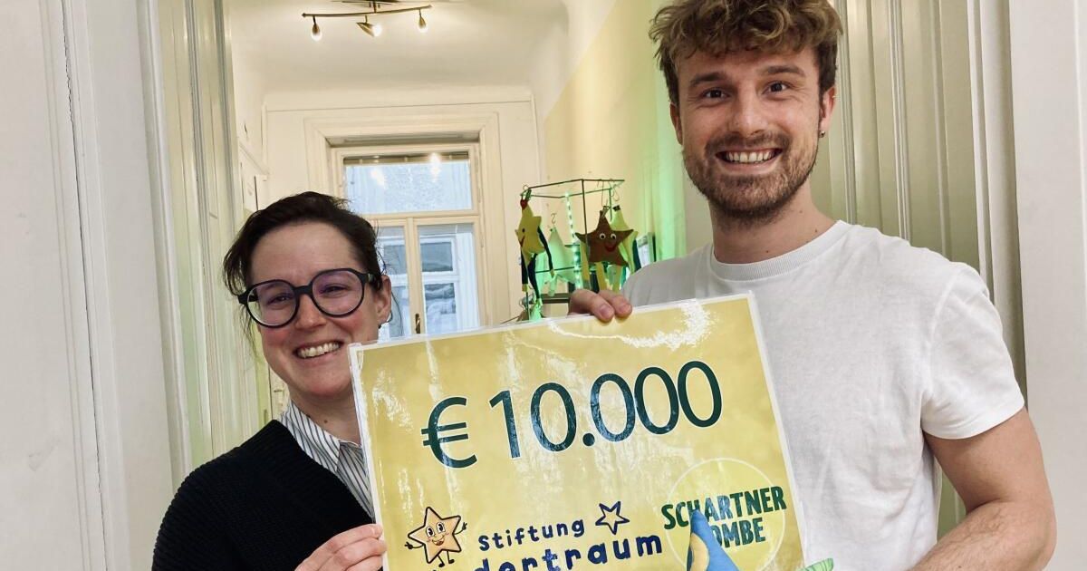 Schartner Bombe spendet an Stiftung Kindertraum