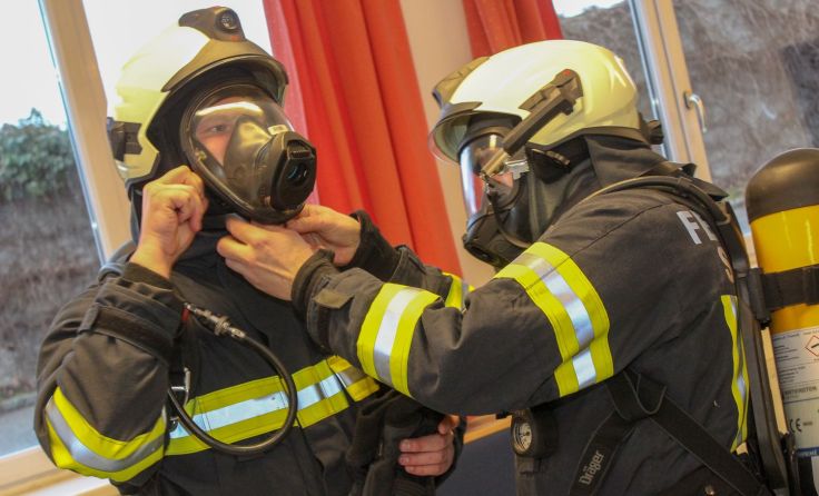 24 Trupps bei Atemschutz-Leistungsprüfung
