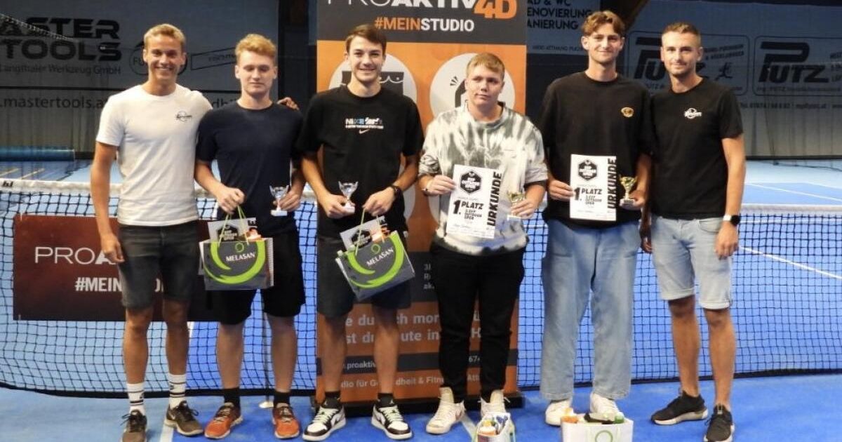 Tennis: Dominik Wirlend siegt bei den dritten SVP Outdoor-Open