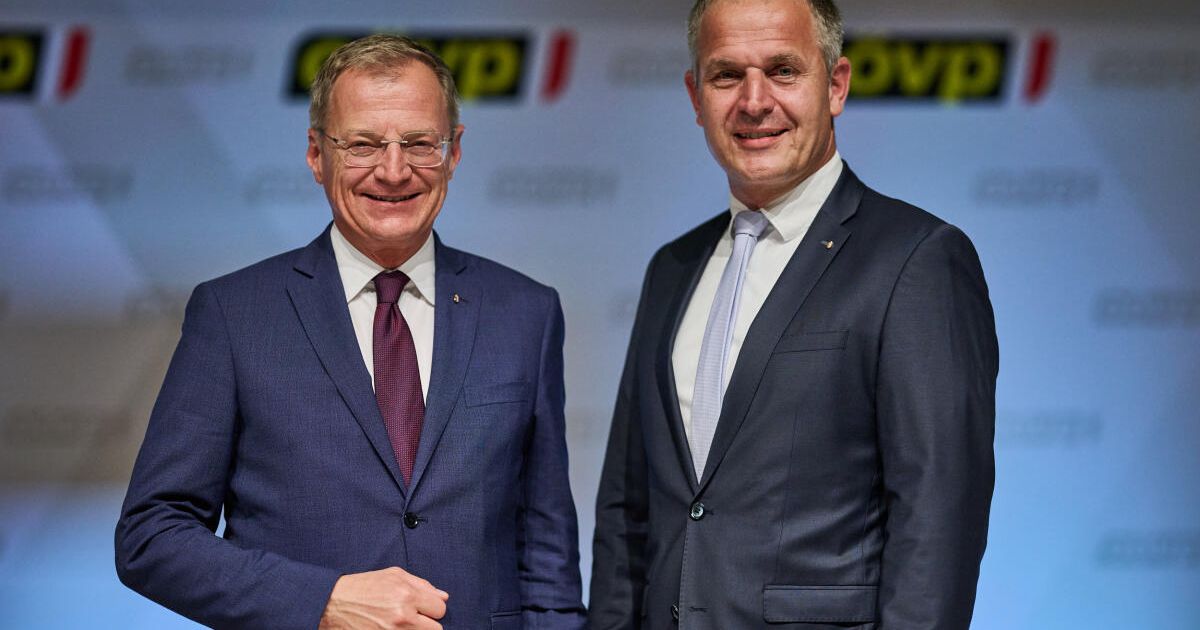 Christian Mader als Bezirksparteiobmann der OÖVP Vöcklabruck wiedergewählt