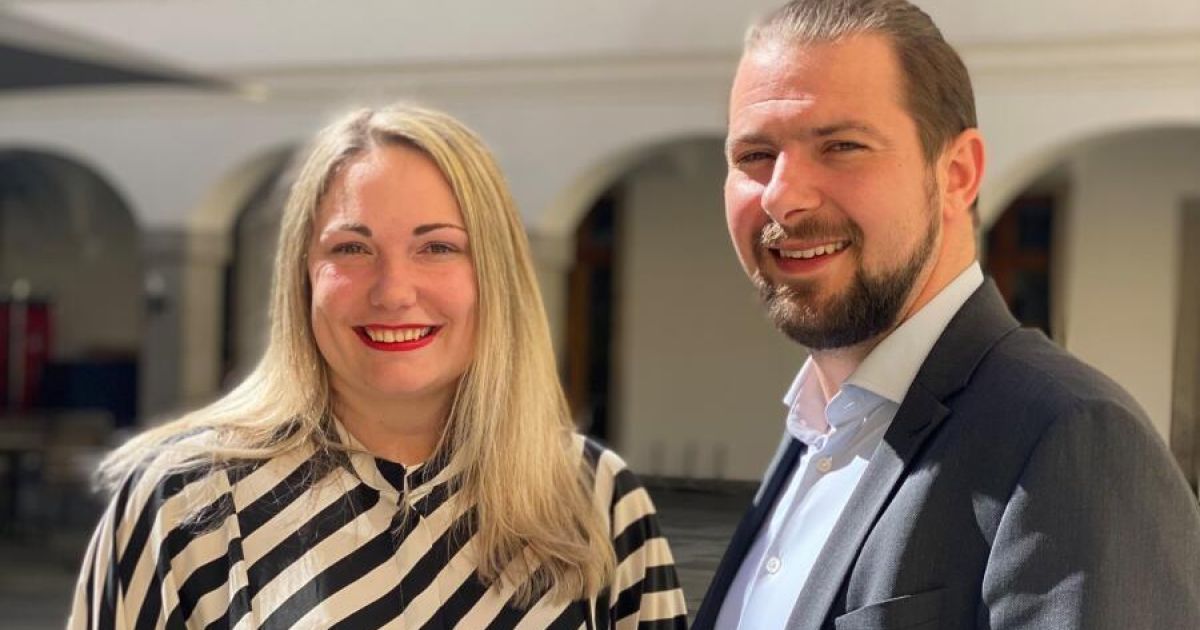 Roland Baumann und Sabrina Klausberger gehen für die SPÖ Linz und Linz ...