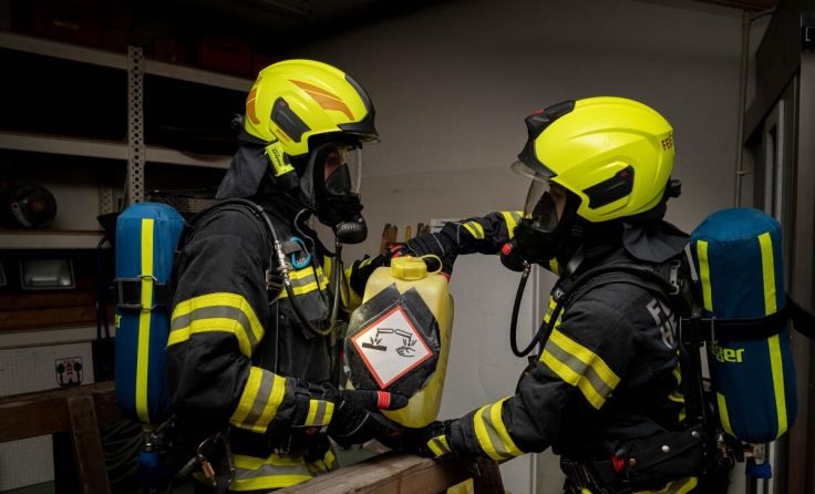 Atemschutzträger in Bad Leonfelden geprüft