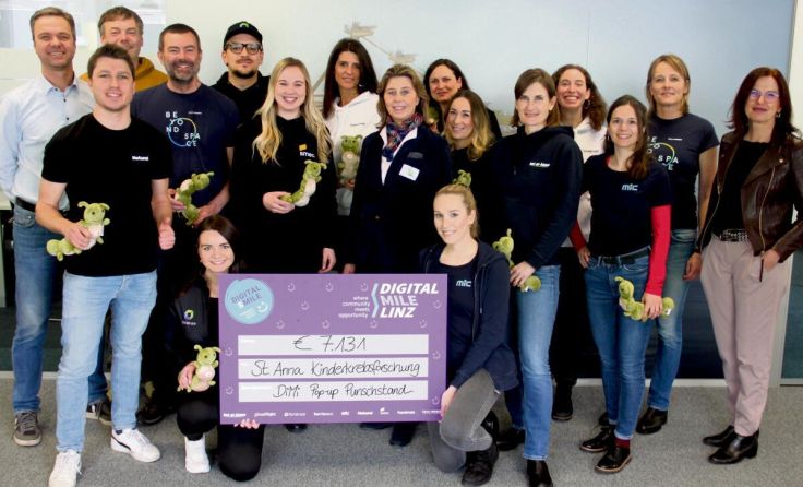 Digitale Meile Linz sammelte für St. Anna Kinderkrebsforschung