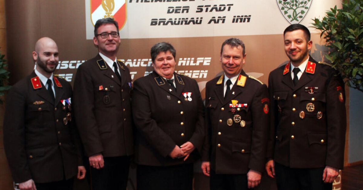 Litzlbauer bleibt Kommandant der Feuerwehr Braunau