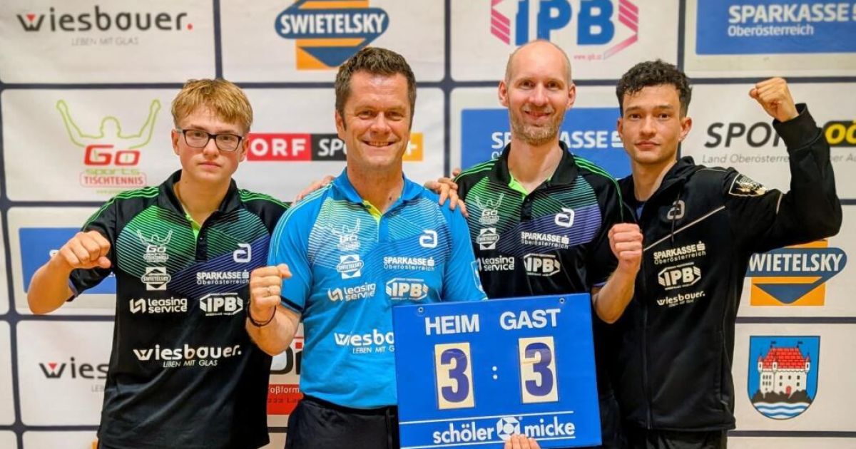 Tischtennis: Askö Glas Wiesbauer Mauthausen erkämpft Remis gegen ...