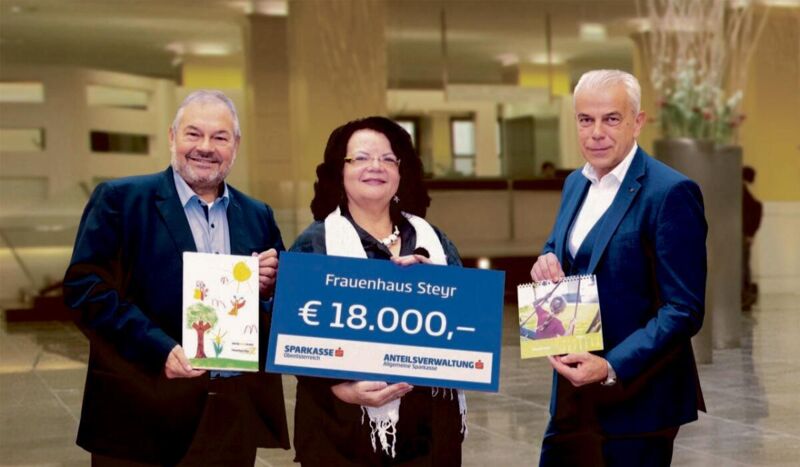 18.000 Euro für das Frauenhaus Steyr
