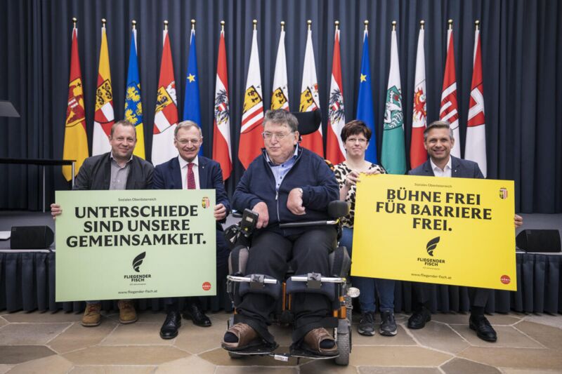 Bühne frei für barrierefrei: Oö. Inklusionspreis "Fliegender Fisch ...