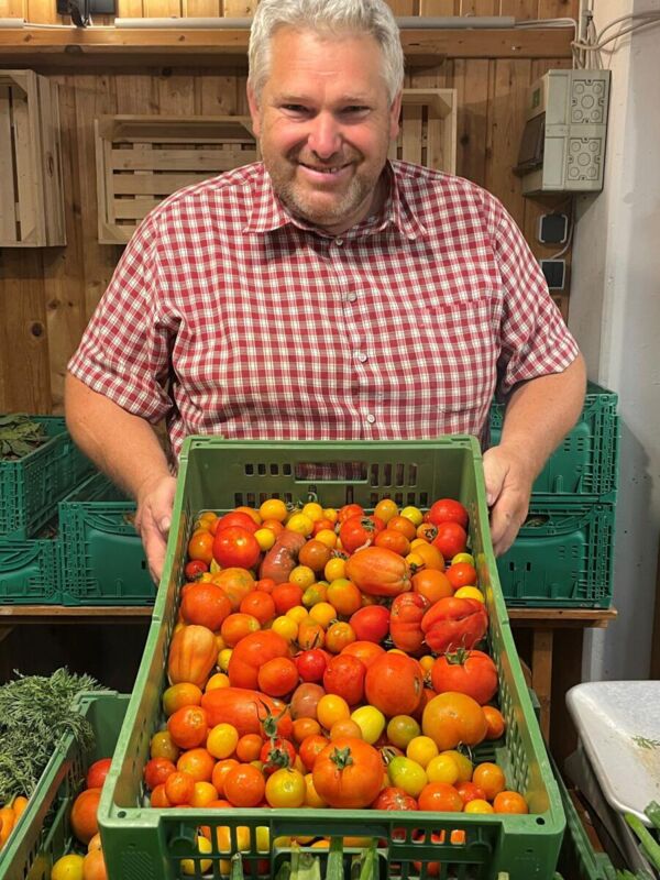 Total regional: Josef Gangl begeistert mit 100 Sorten Welser Tomaten