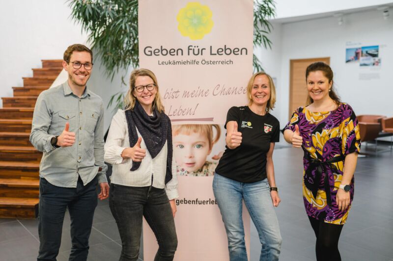 40 Mitarbeiter der Greiner AG als potenzielle Stammzellspender typisiert