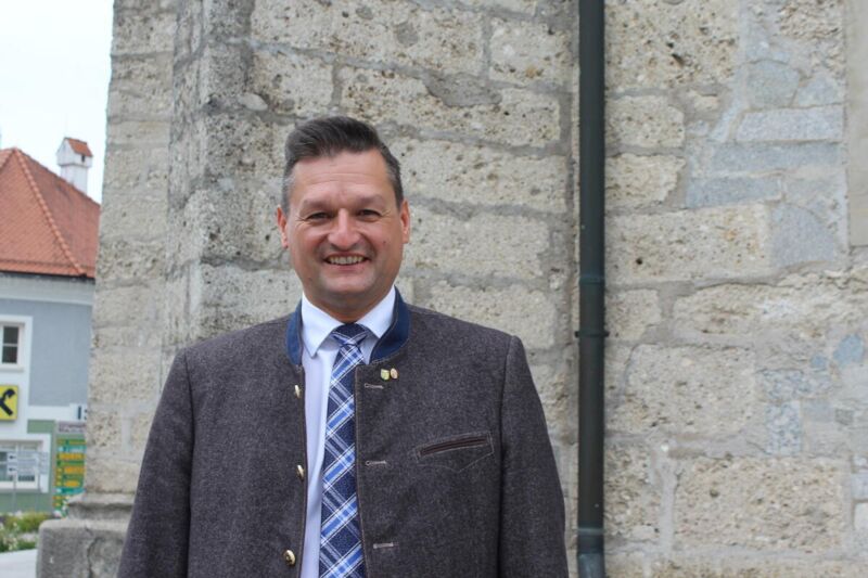 FP-Landesparteisekretär Michael Gruber im Gespräch