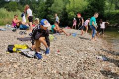 Immer der Krems entlang: Schüler durchstreiften den Fluss
