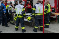 23 Feuerwehren aus fünf Bezirken übten Brand bei Rohöl-Tanklager