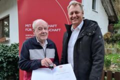 Fritz Stanzel wurde geehrt