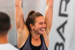 Elisabeth Muhr ließ ihre Muskeln spielen