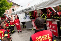 Großübung mit 130 Einsatzkräften bei der Volksschule St. Willibald